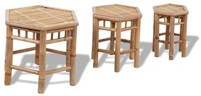 Zahradní stoličky 3 ks bambus