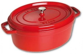 Hrnec STAUB  oválný 31 cm červený 5,5l