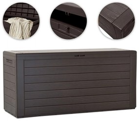 Úložný box WOODEBOX  140,190,280 L Prosperplast Barva: Umbra Hněda, Velikost: 280 L