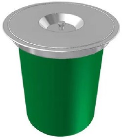Franke KEA - Vestavný odpadkový koš E12, zelená/nerez 134.0035.042