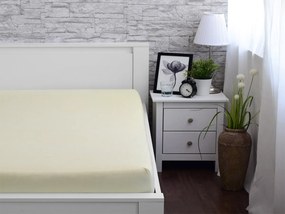 XPOSE® Dětské jersey  prostěradlo Exclusive  - vanilkové 70x140 cm