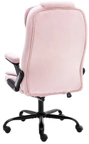 Kancelářská židle růžová samet,  20571