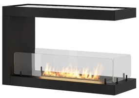 InFire - Rohový BIO krb 80x50 cm 3kW oboustranný