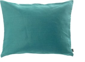Lněný povlak na polštář 50×60 cm barva zelená látka poloprůhledná, pletený vzor