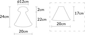 Závěsná lampa, Berceste - N-679