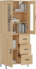 Skříň highboard dub sonoma 69,5 x 34 x 180 cm kompozitní dřevo 3198660