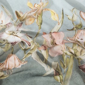 ZÁVĚS NA KROUŽKCÍCH PAMELA 140X250 CM VZOROVANÁ