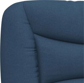 Postel s matrací Hvar modrá 90 x 190 cm textil 3208505