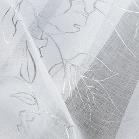 ZÁCLONA NA KROUŽCÍCH BELLE 140X250 CM VZOROVANÁ