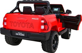 Ramiz Elektrické auto Toyota Hilux pro děti červené + pohon 4x4 + dálkové ovládání