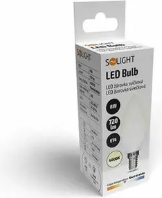Solight WZ428 LED žárovka svíčka 8W / E14 / 4000K / 720lm