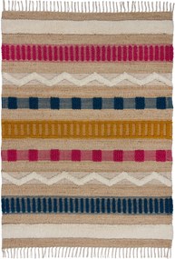 Flair Rugs, AKCE: 160x230 cm Kusový koberec Jubilant Medina Jute Natural/Multi, vícebarevná, ložnice