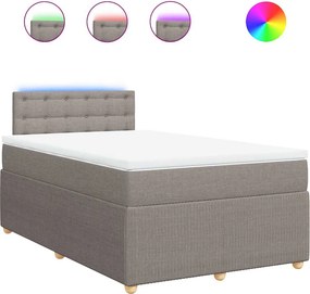 Box spring postel s matrací taupe 120x200 cm textil 3289741