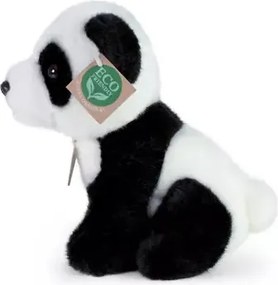 RAPPA Plyšová panda sedící 18 cm / ECO-FRIENDLY / od 0 let