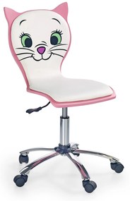 Dětská židle Luoda 2 (bílá + růžová). 769837