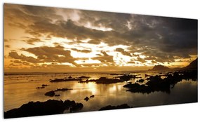 Obraz západu slunce (100x40cm)