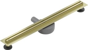 Mexen Flat 360° Slim sprchový žlab 60 cm, zlatá matná, 1A41060