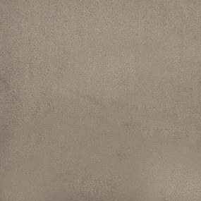 Křeslo s podnožkou taupe 60 cm tkanina z mikrovlákna 3201225