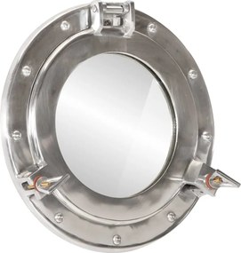 vidaXL Průzorové okénko se zrcadlem nástěnné Ø 30 cm hliník a sklo [357848]