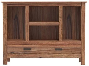 Indický nábytek - Knihovna Rami 120x90x35 z indického masivu palisandr Natural