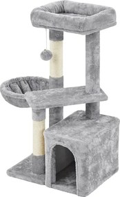 Škrabadlo pro kočky Yaheetech – světle šedá, 87 cm (256101396036)