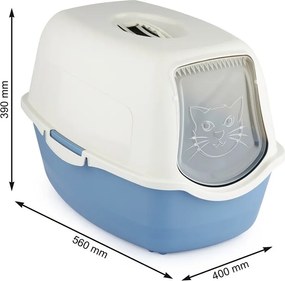 ROTHO ECO BAILEY toaleta pro kočky - modrá