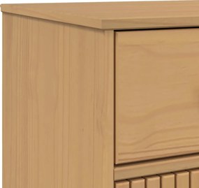 vidaXL Příborník OLDEN hnědý 114 x 43 x 73,5 cm masivní borové dřevo [358603]
