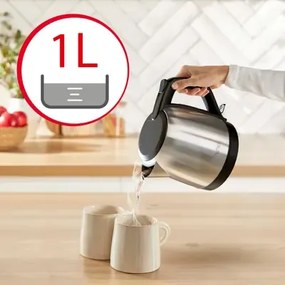 Tefal Subito KO5S2DE černá/nerez / Rychlovarná konvice / 2400 W / 1 l