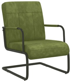 Konzolová židle světle zelená samet,  325791 HangarStore.cz
