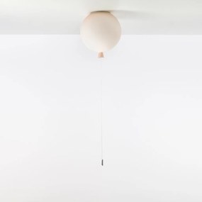 Skleněná svítidla Memory připomínající nafukovací balónky Barva: Světle růžová, Průměr: 400 mm, Sklo: Matné