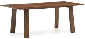 Rozkládací jídelní stůl s přídavnou deskou s deskou v dekoru ořechového dřeva 95x200 cm Arlen – Kave Home