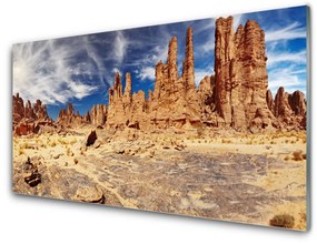 akrylový obraz Poušť Krajina 125x50 cm