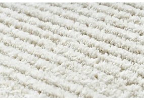 koberec SEVILLA PC00B pruhy bílá střapce, Berber, Maroko, Shaggy velikost 180x270 cm | krásné koberce cz