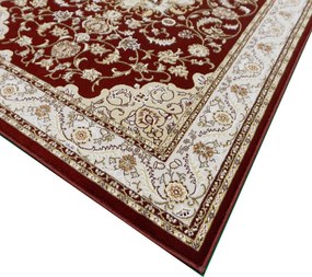 BE Koberec Shahrazad 4800 RED - červený béžový obdélníkový Rozměr: 60x100 cm