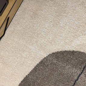 Dywany Łuszczów, Kusový koberec Fusion 0808 cream/l. beige, 80x150, béžová, kancelář