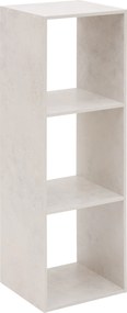 Modulární regál 3 přihrádky, 34,5 x 32 x 100,5 cm - béžový