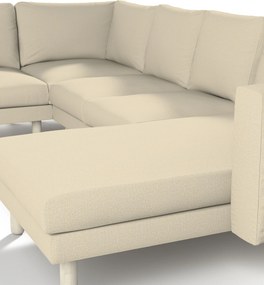 Potah na pohovku IKEA Norsborg rohová, 5-místná se šezlongem barva béžová látka pletený vzor