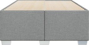 Rám postele bez matrací světle šedá 120x190 cm textil 3284457