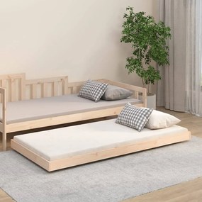 Rám postele 90 x 190 cm masivní borové dřevo