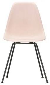 Eames Plastic Chair RE DSX černě lakovaná světle růžová Vitra