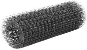 Pletivo ke kurníku ocel PVC vrstva 25 x 0,5 m šedé 143652