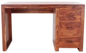 Indický nábytek - Psací stůl 130x76x70 Kali z indického masivu palisandr Super natural