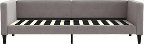 Válenda s přistýlkou a zásuvkami taupe 90 x 200 cm textil 3196617