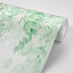 Samolepící tapeta jemné zelené listy