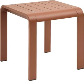 DEOKORK Hliníkový boční stolek 50x50 cm ISABELLA (terracotta)