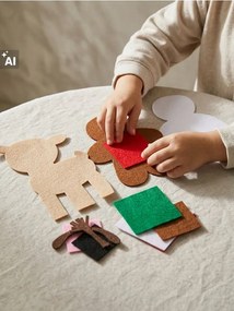 Sinsay - Kreativní sada na výrobu vánočních ozdob z plsti - vícebarevná