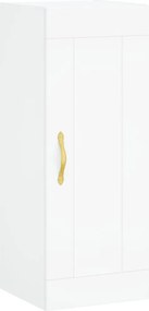 Skříň highboard bílá 34,5 x 34 x 180 cm kompozitní dřevo 3200369