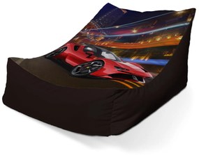Sablio Sedací vak Lounge Ferrari na ulici - 80 x 95 x 50 cm