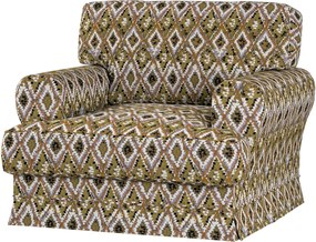 Potah na křeslo IKEA Ekeskog barva vícebarevná látka pletený vzor, vzorované