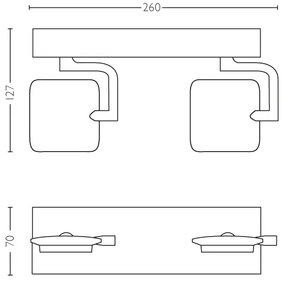 Philips 53192/48/P0 - LED Bodové svítidlo MILLENNIUM 2xLED/4,5W/230V